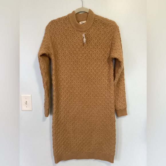 Style & Co. | Dresses | Nwt Style Co Camel Colored Sweater Dress | Poshmark